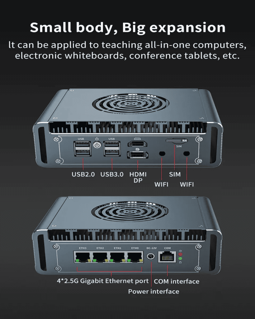 4LAN Fan Firewall Computer N5105 - JIERUICC