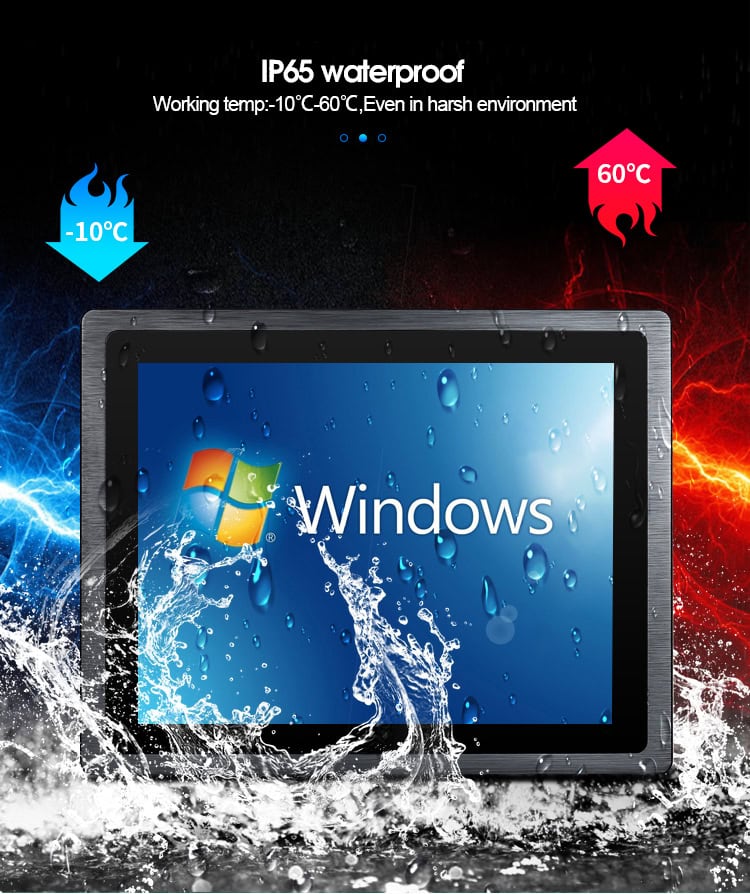 Reliable fanless industrial panel pc & touch screen panel pc