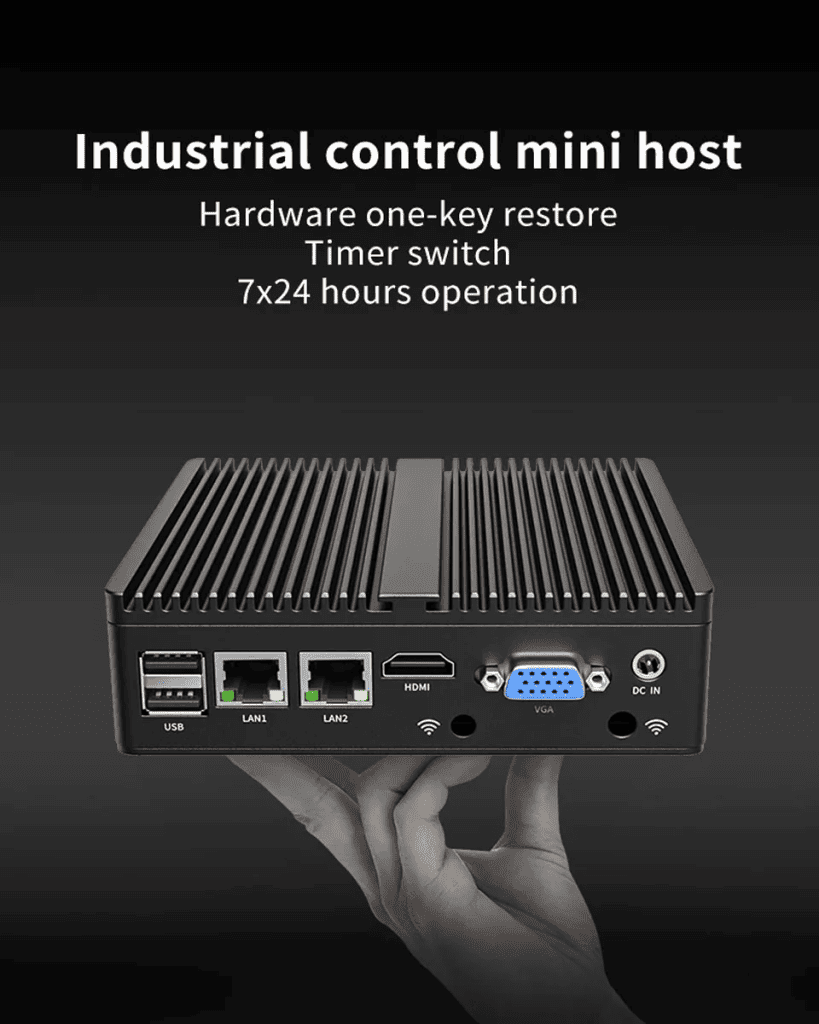 Fanless Box Home Router Firewall GT2L2C - JIERUICC